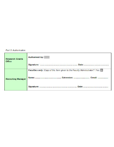 5+ Recruitment Authorisation Form Templates in PDF | MS Word