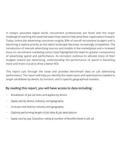 11+ Recruiting Benchmark Report Templates in PDF | DOC