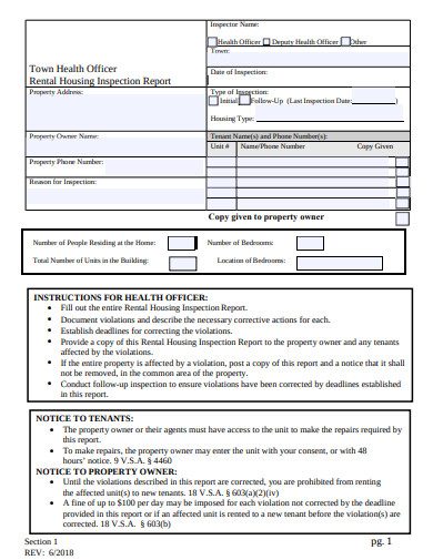 11+ Inspection Report Form Templates in DOC | PDF