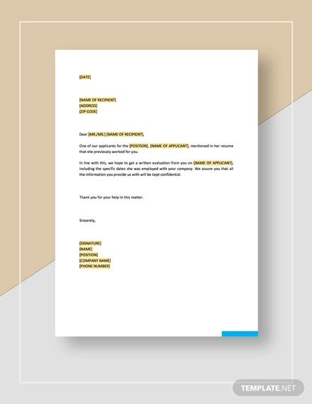 13+ Employment Reference Letter Templates - Free Sample, Example, Format