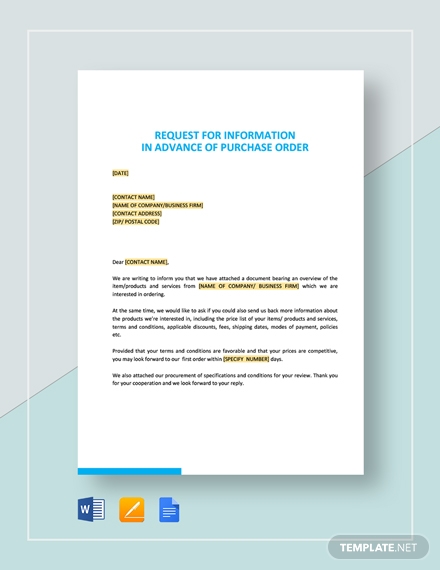 9+ Purchase Request Form in Google Docs | MS Excel | MS Word | Numbers ...