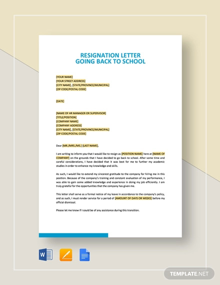 53+ Resignation Letter Templates in PDF