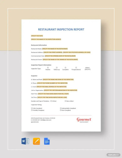 13+ Safety Inspection Report Templates in DOC | PDF