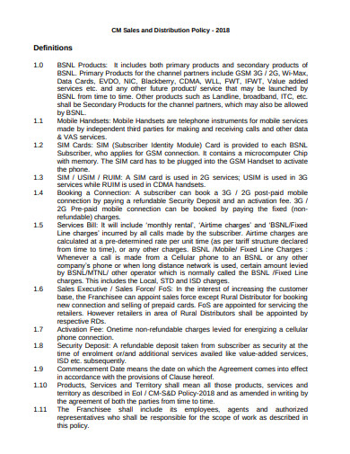 12+ Sales Commission Policy Templates in PDF | MS Word | Pages