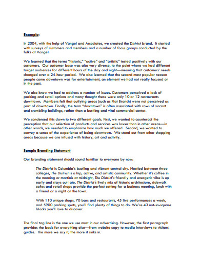 10 Brand Statement Templates In DOC PDF