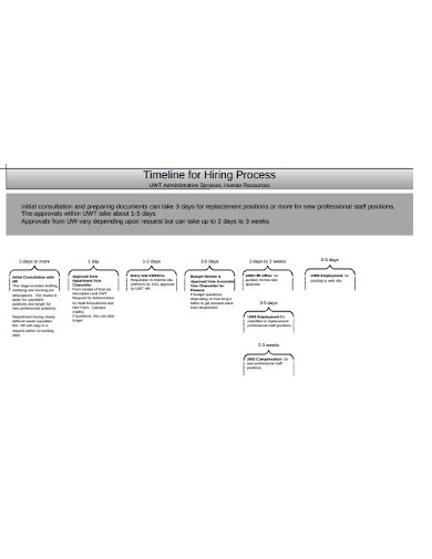 10+ Recruitment Process Timeline Templates in PDF | MS Word