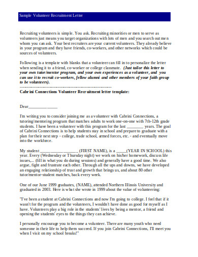 13+ Recruitment Letter Templates in PDF | MS Word