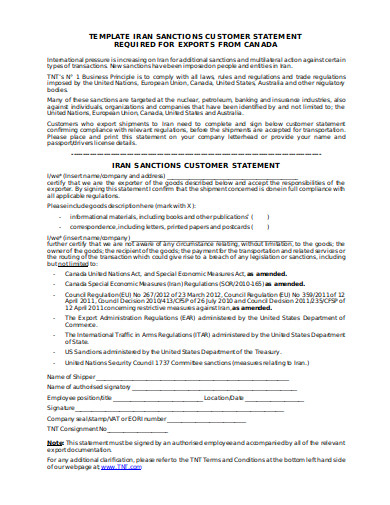 11+ Customer Statement Templates in PDF | XLS | DOC