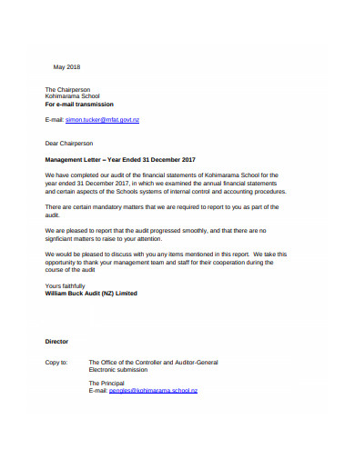 10+ Audit Management Letter Templates in Doc | PDF