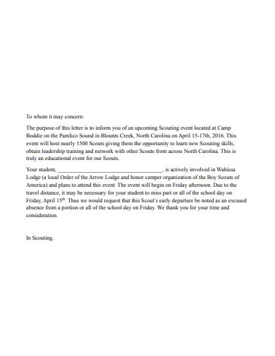 Free 19+ School Excuse Letter Templates, PDF, DOC