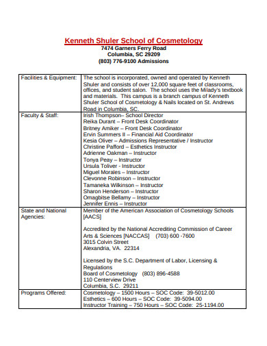 11+ Cosmetology Lesson Plan Templates in PDF | DOC