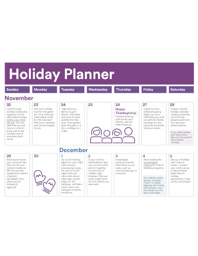 10+ School Holiday Planner Templates in PDF | Word