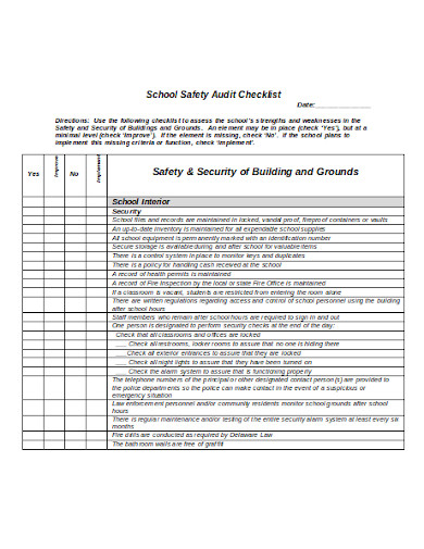 10+ Safety Audit Checklist Templates in PDF | WORD