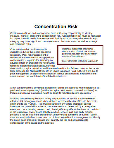 Concentration Risk