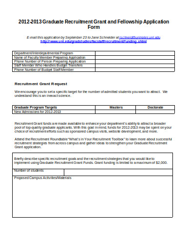 10+ Recruitment Application Form Templates in PDF | MS Word