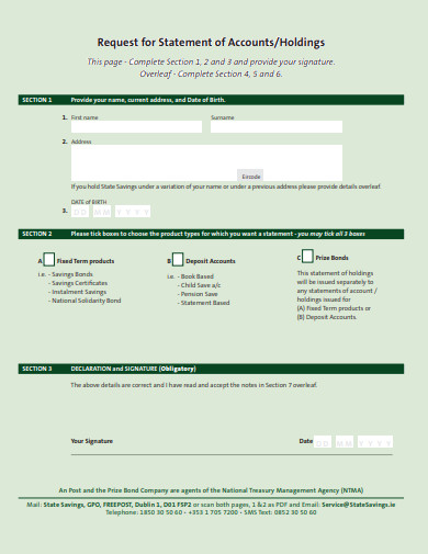 11+ Statement of Account Templates in PDF | XLS | DOC