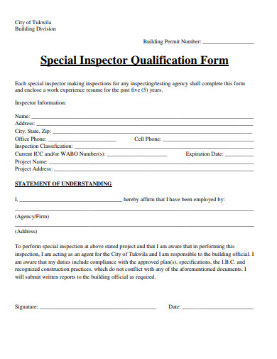 10+ Structure Inspection Form Templates in PDF | DOC