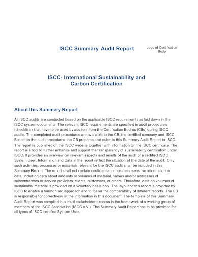 10+ Audit Summary Report Templates in PDF | Word