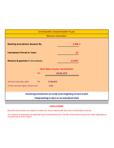 11+ Investment Templates In Excel