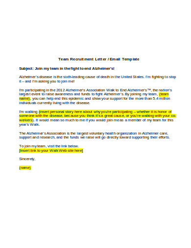 13+ Recruitment Letter Templates in PDF | MS Word