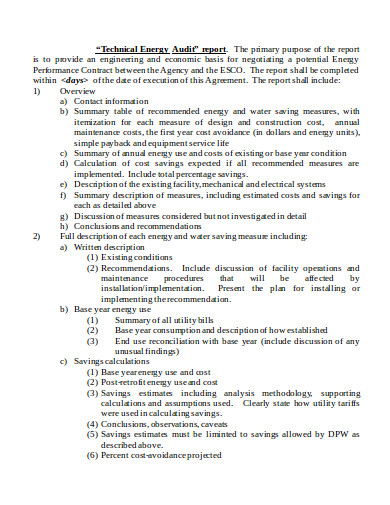 11+ Energy Audit Report Templates in Google Docs | Word | Pages | Excel ...