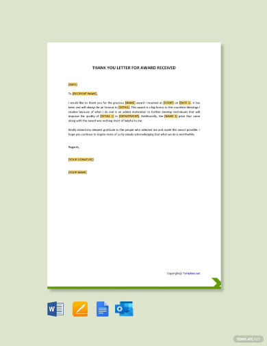 23+ Award Letter Templates - PDF, DOC