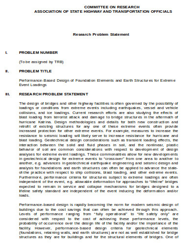 12+ Research Problem Statement Templates in PDF | MS Word | Google Docs ...