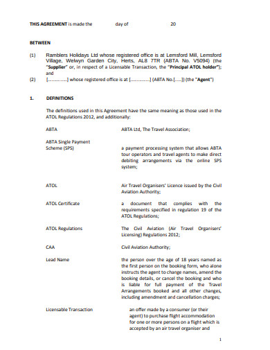 10+ Travel Agency Service Agreement Templates in PDF | DOC