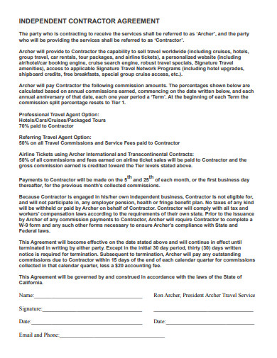 10+ Travel Agency Service Agreement Templates in PDF | DOC