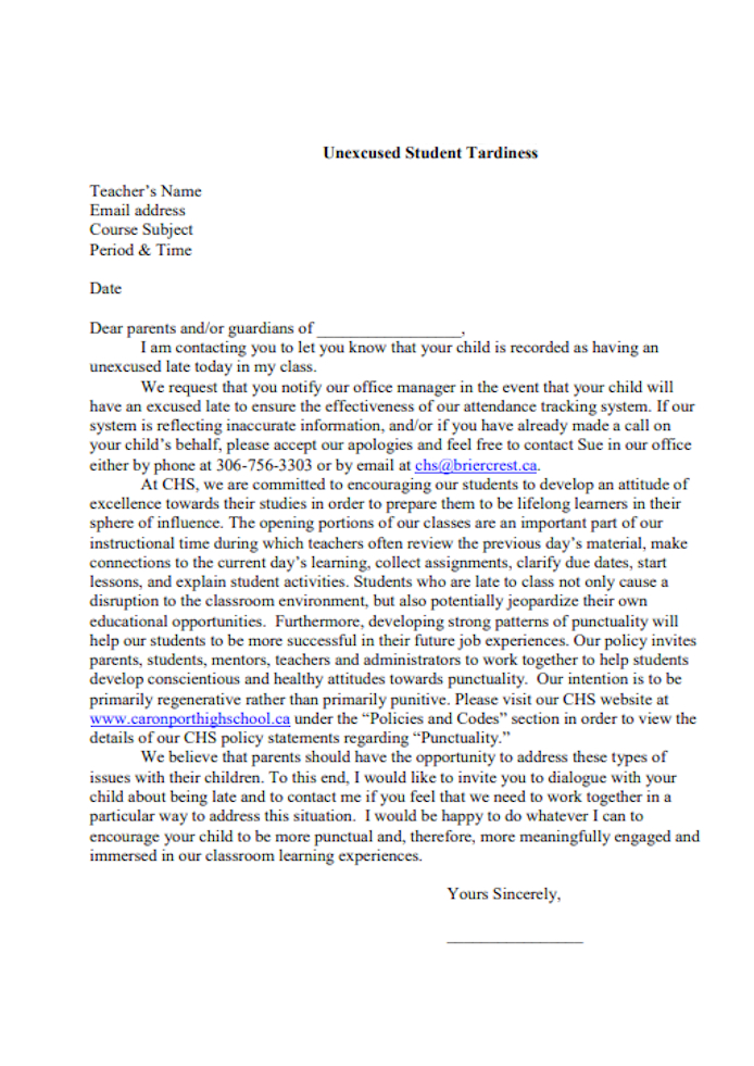 Free 17+ Late Warning Letter Examples - Word, PDF Format Download