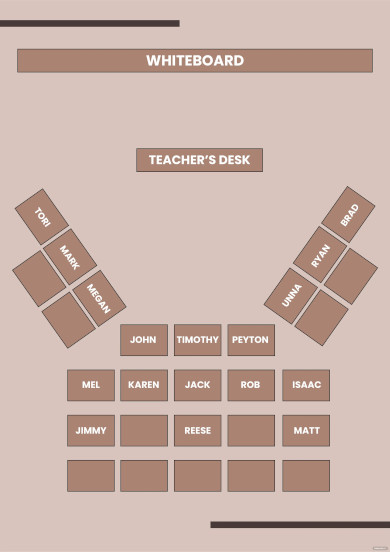 Classroom Seating Chart Template - 25+ Examples in PDF, Word, Excel