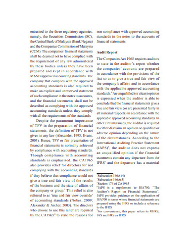 11+ Unqualified Audit Report Templates in PDF | DOC