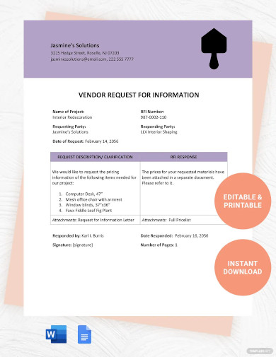 Vendor Application Template – 10+ Free Word, PDF Documents Download