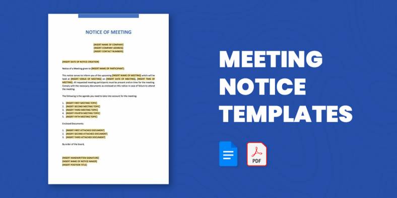 Staff Notice Templates - 6 Free Word, PDF Format Download