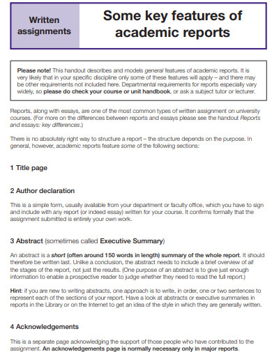 10+ Academic Research Report Templates in PDF | DOC