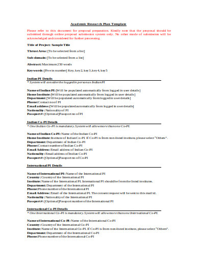 10 Academic Research Plan Templates In PDF DOC