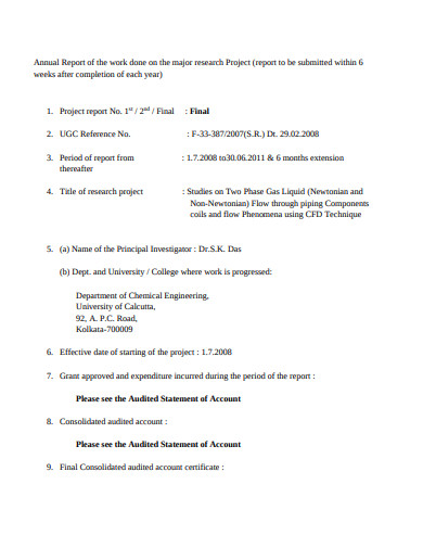 FREE 10+ Research Project Report Templates in PDF | Ms Word