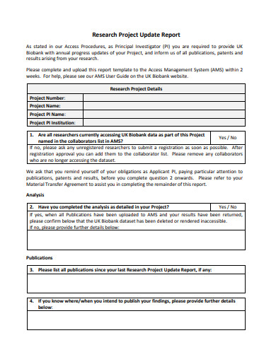 FREE 10+ Research Project Report Templates in PDF | Ms Word