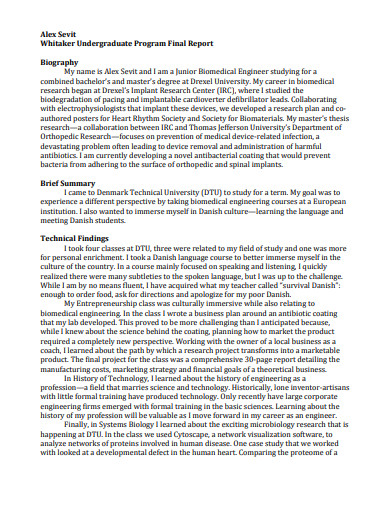 10+ Biography Research Report Templates in PDF | Word