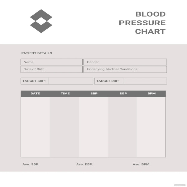 Blood Pressure Chart Template - 36 Free Excel, PDF, Word Documents Download