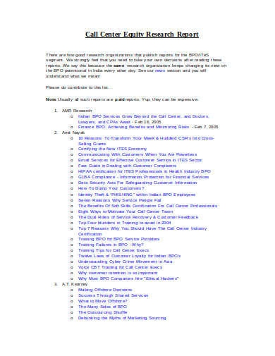 12+ Equity Research Report Templates in PDF | MS Word | XLS