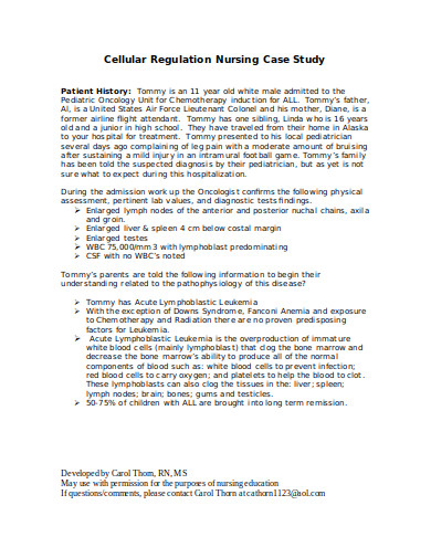 FREE 10+ Nursing Case Study Templates in PDF | MS Word