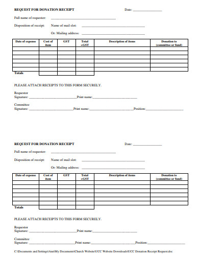 10+ Church Donation Receipt Templates in PDF | DOC