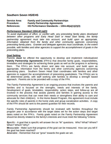 10+ Family Partnership Agreement Templates in PDF | Word