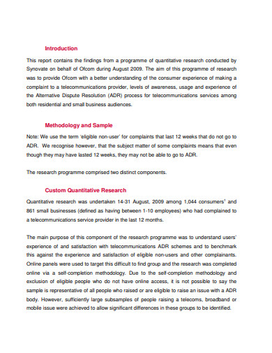 FREE 10+ Marketing Research Report Templates in Google Docs | MS Word ...