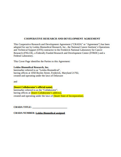 FREE 9+ Research and Development Agreement Templates in PDF | MS Word