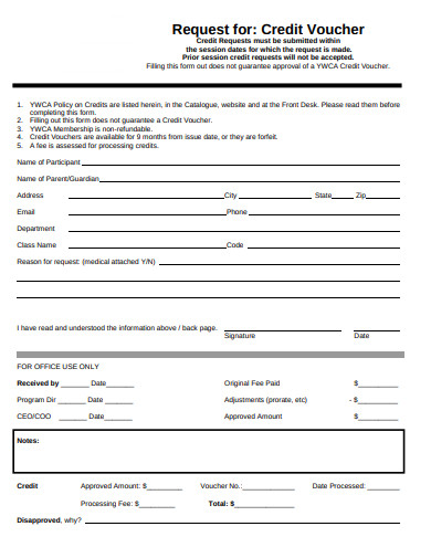 10+ Credit Voucher Templates in PDF | DOC