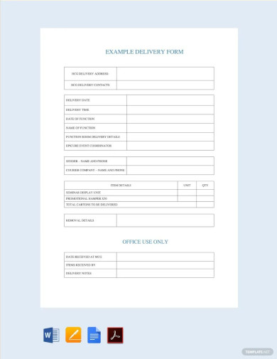 37+ Delivery Note Templates - PDF, Docs, Word