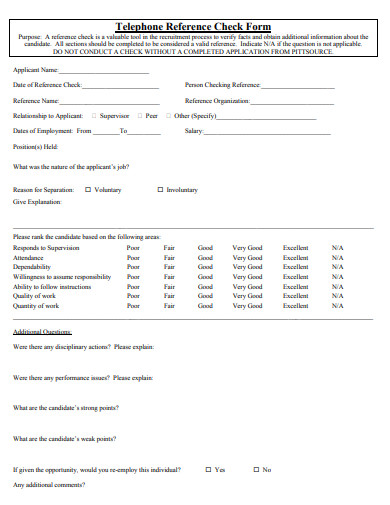 10+ Employment Reference Request Form Templates in PDF | XLS | DOC
