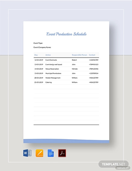30+ Production Scheduling Templates - PDF, DOC, Excel